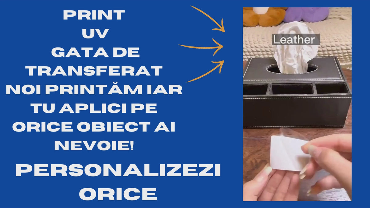 Print UV de Înaltă Calitate pe Hârtie de Transfer DTF A4 21x29 cm ...