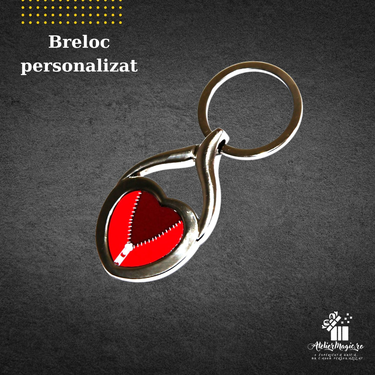 Breloc Metalic Personalizat – Atelier Magic